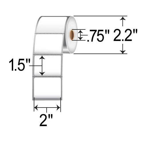 10015767 - Zebra Z-Select 4000D 2x1.5 DT Label [Premium Top Coated ...