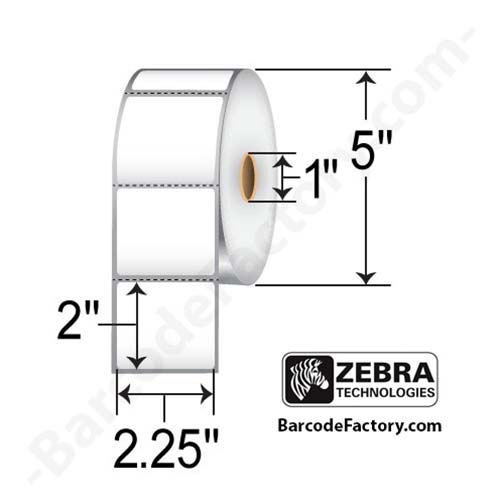 10015342 - Zebra Z-Select 4000D 2.25x2 DT Label [Perforated]