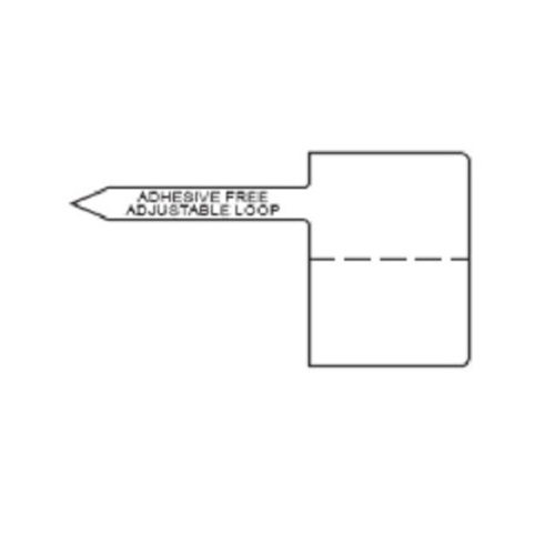 TT360-POLY-3 - Arch Crown 1 x 1.88 Rat-Tail Tag