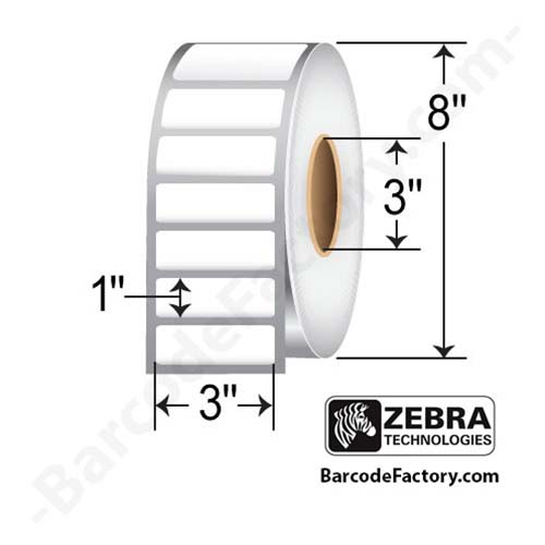 10011702 - Zebra 3x1 TT Polyester Label [Non-Perforated]