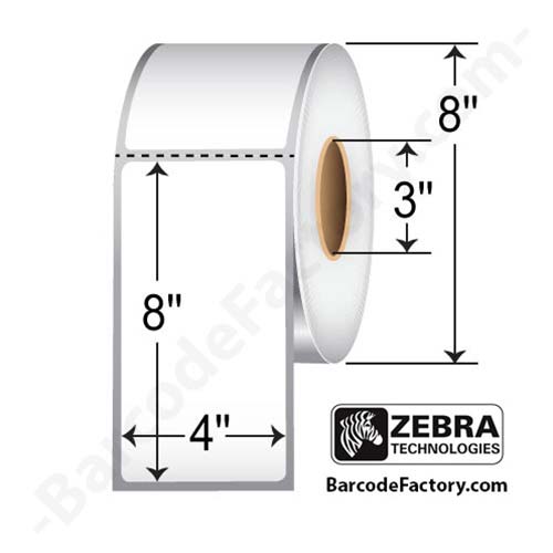 98963 - Zebra Z-Select 4000T 4x8 TT Label [Perforated]