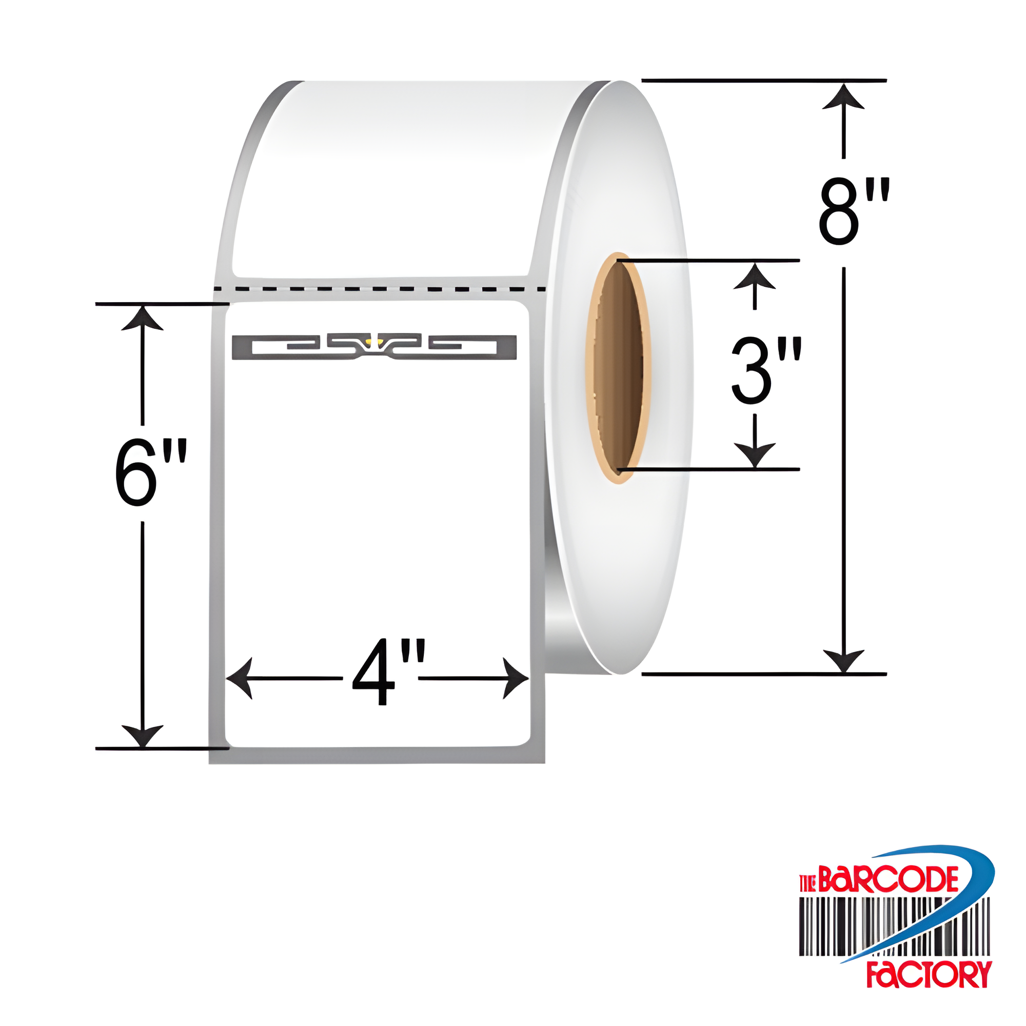 RFT-4-6-AV1-2-ZEB-3 - BarcodeFactory 4x6-inch RFID Labels
