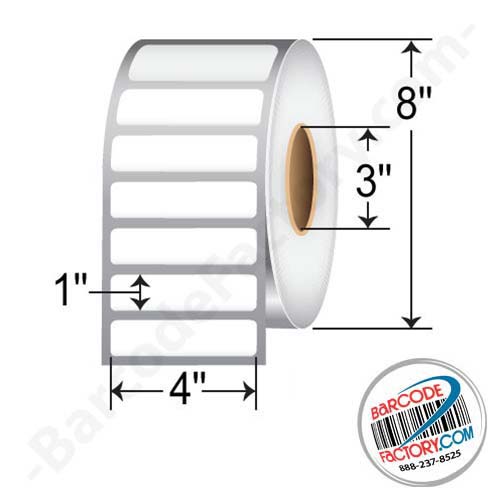 RT-4-1-5500-3-ROLL - Barcodefactory 4x1 TT Label [Perforated]