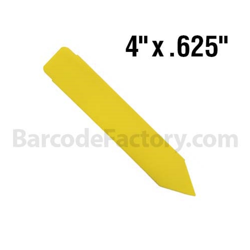 BAR-SS4X06-YE-EA - Barcodefactory 0.625x4 TT Tag [Perforated, Yellow]