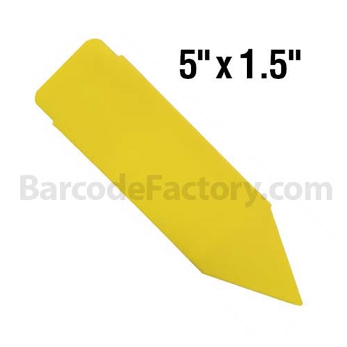 BAR-SS5X15-YE-EA - Barcodefactory 1.5x5 TT Tag [Perforated, Yellow]