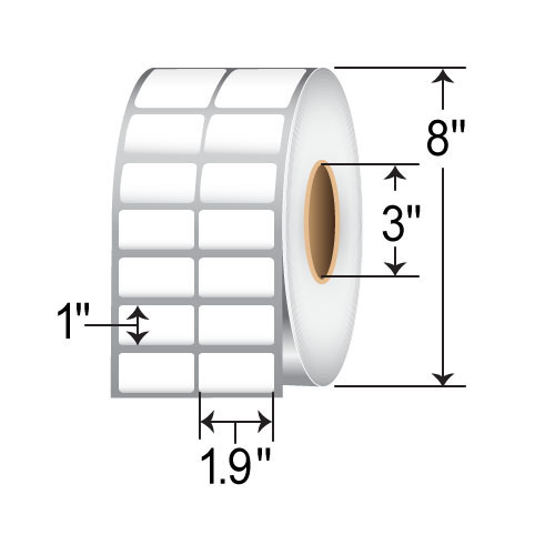 E04814 - Honeywell 1.9 x 1 Thermal Transfer Paper Label