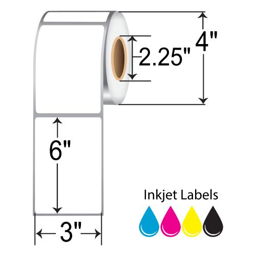 IJM-3-6-175-225NP - Barcodefactory 3x6 Inkjet Label