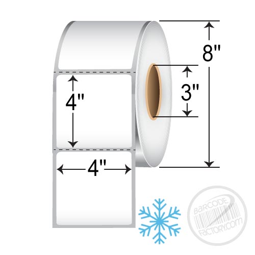 Freezer Labels - All Temperature Adhesive - Low Price | Barcode Factory