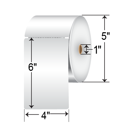 10015364 - Zebra Z-Select 4000D 4x6 Direct Thermal Tag [Perforated ...