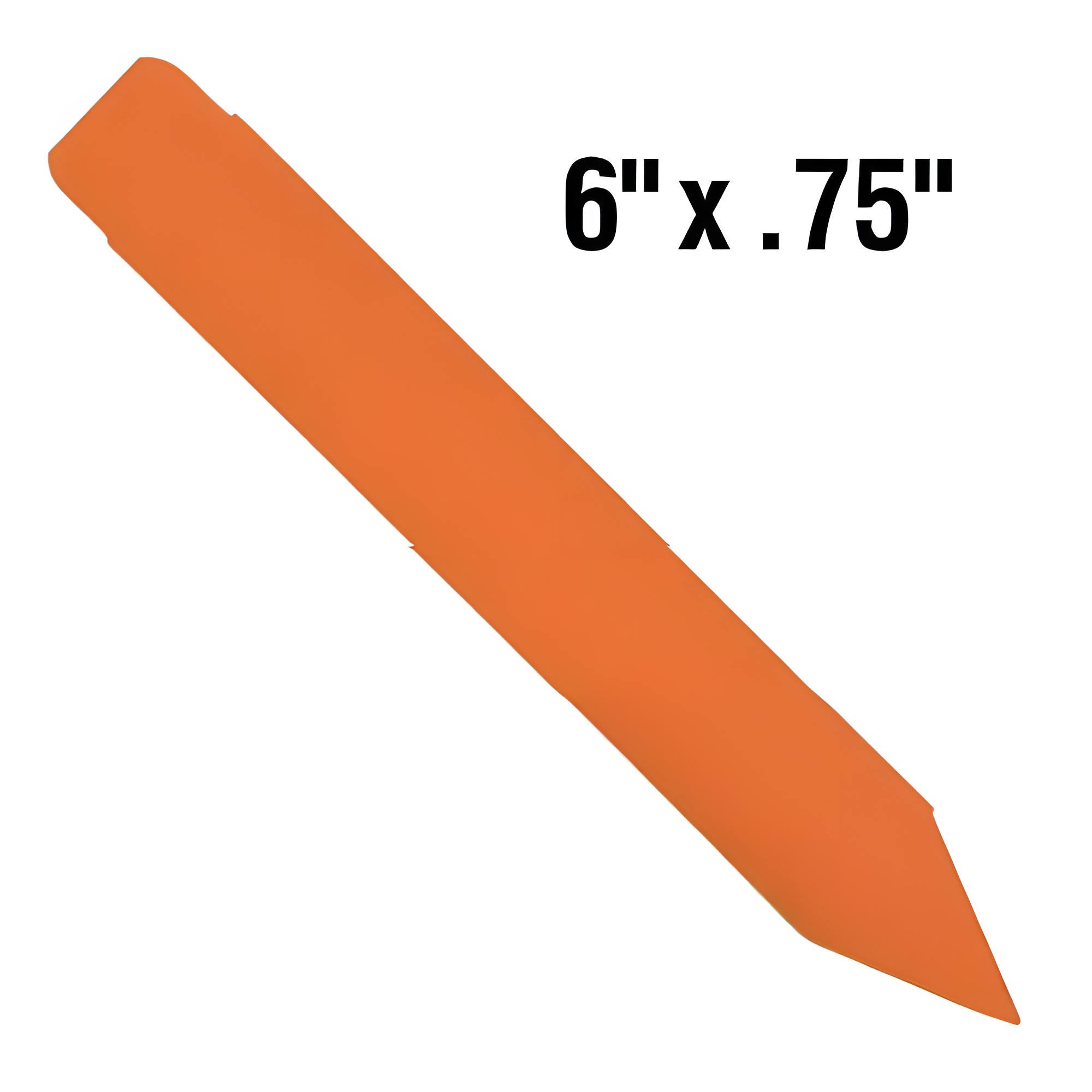 BAR-SS6X07-OR-EA - BarcodeFactory 6x0.75 Thermal Orange Pot Stakes ...