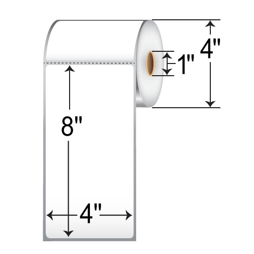 RD-4-8-200-1 - Barcodefactory 4x8 DT Label [Premium Top Coated, Perforated]